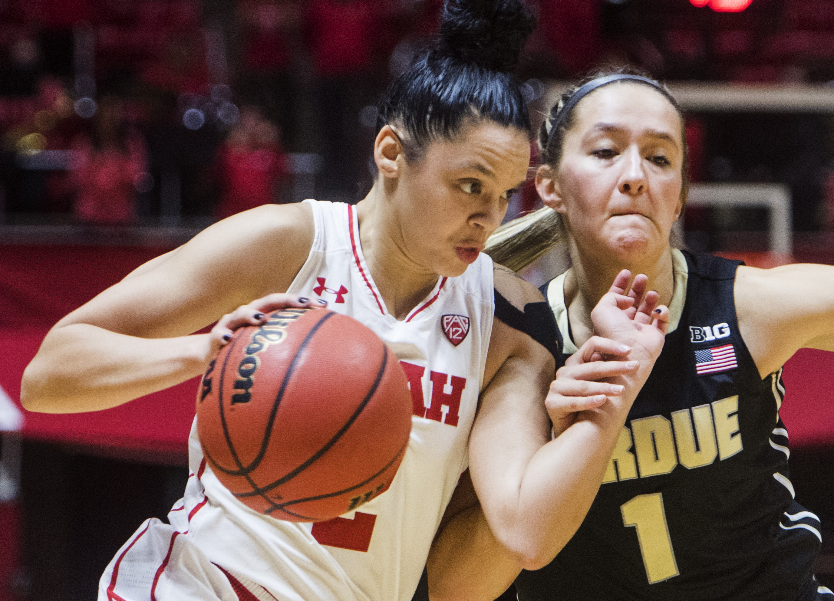 Former volleyball player Megan Huff is a force as Utah tops Purdue ...