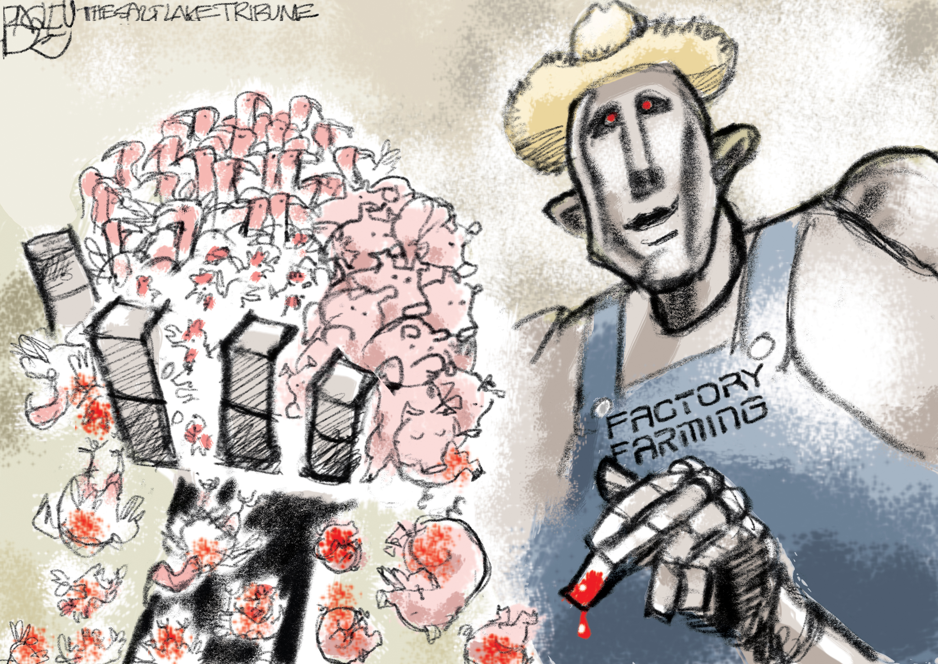 Bagley Cartoon: Future Factory Farmers of America – Shawn Miller
