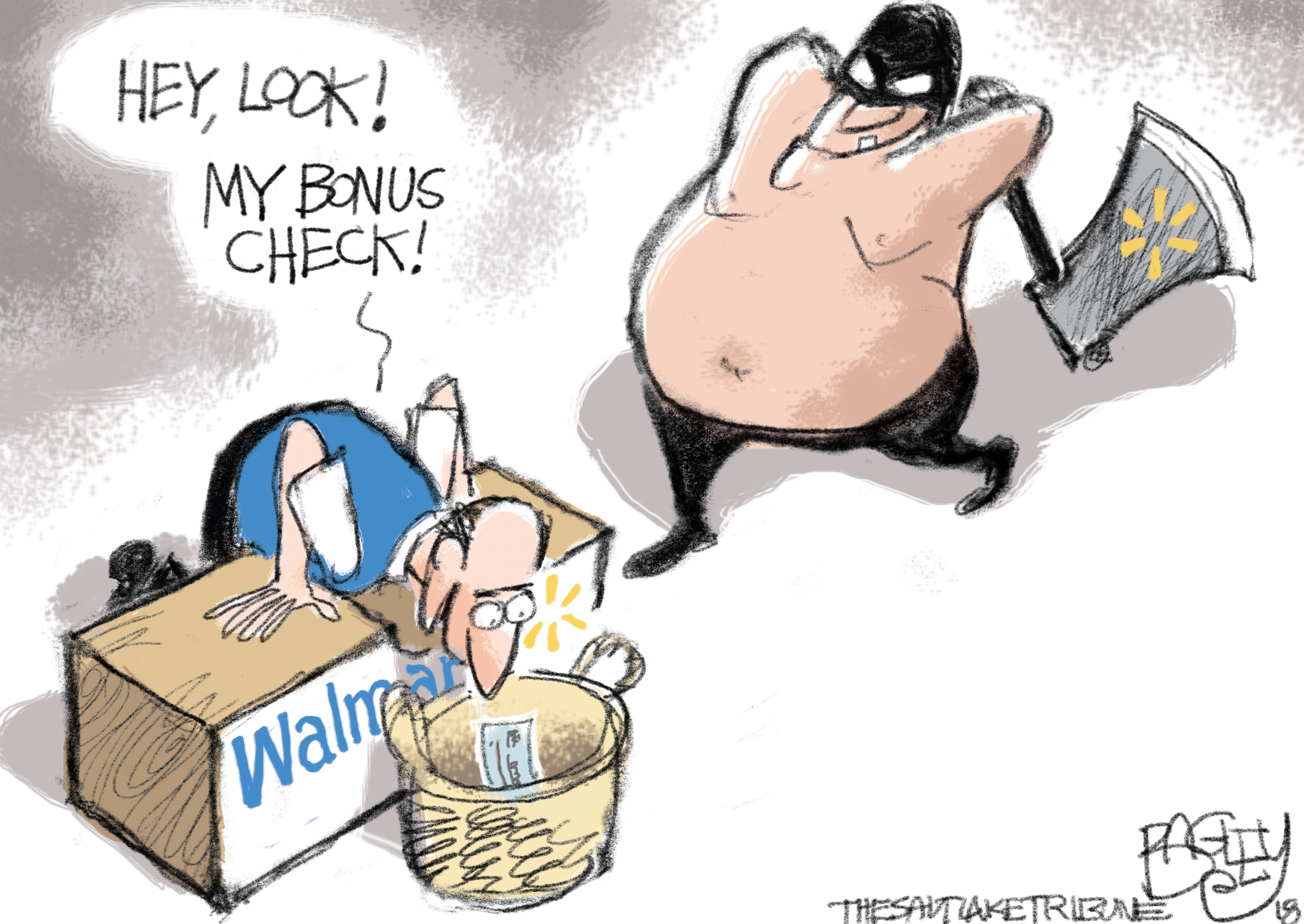 Bagley Cartoon: Walmart Severance – Shawn Miller