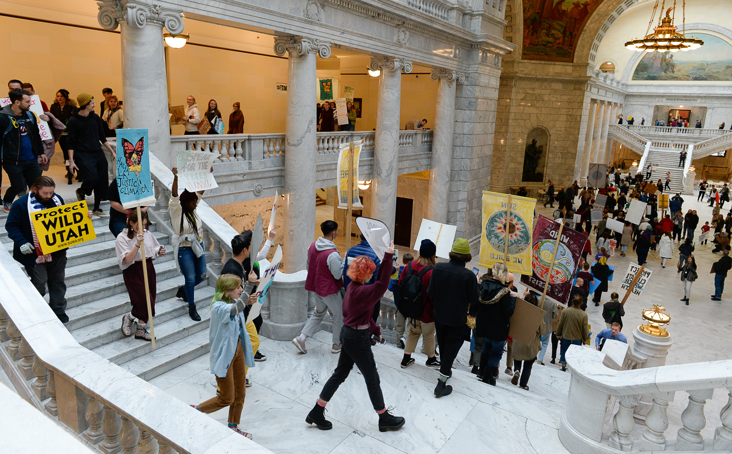 Utah climate change protesters demand action from Gov. Herbert - The ...