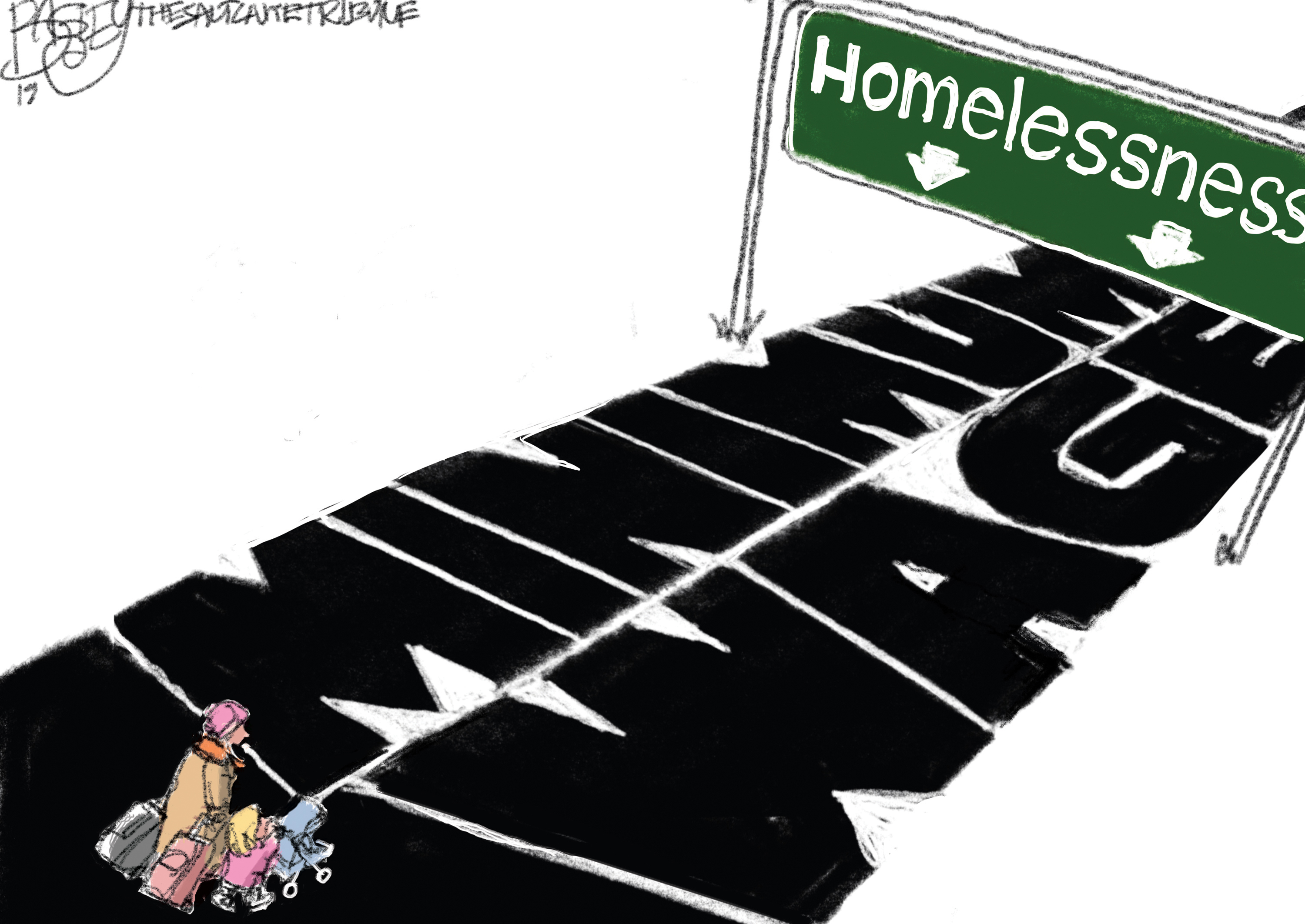 Homeless Political Cartoon